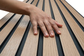 Natural Oak Slatted Wall Panels - Volga Panels™