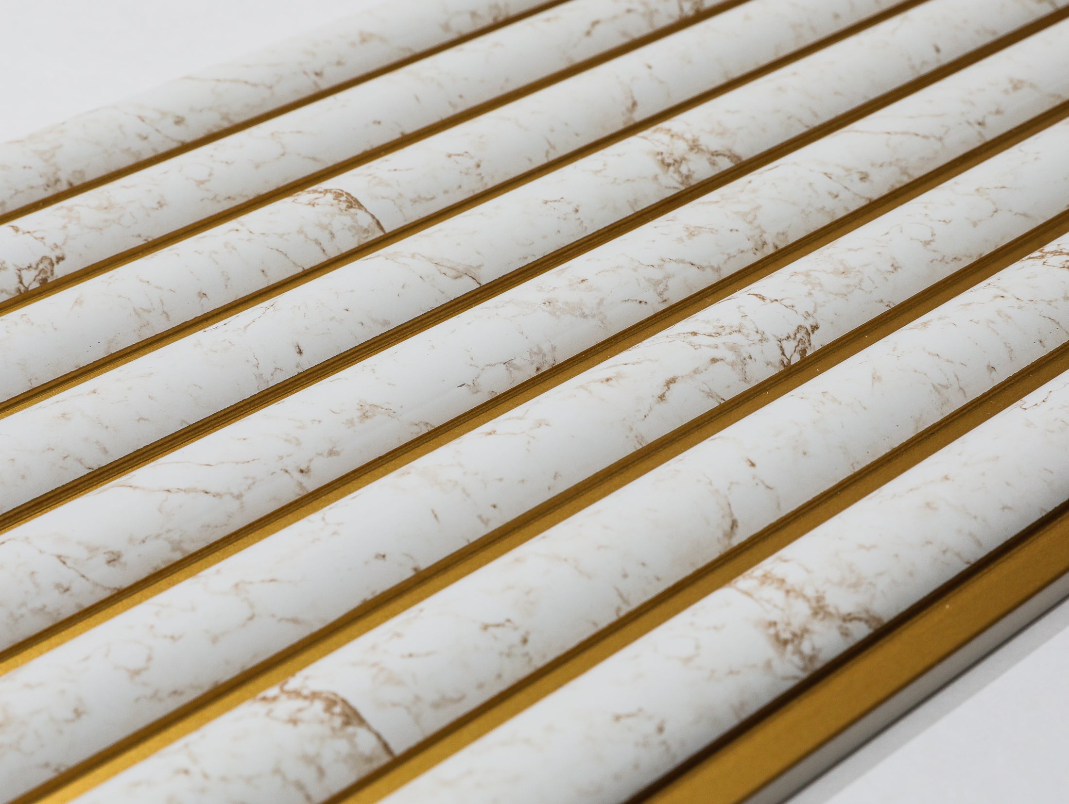 Palace Marble Fluted Slat Wall Panel - Volga Panels™ (Moisture-proof)