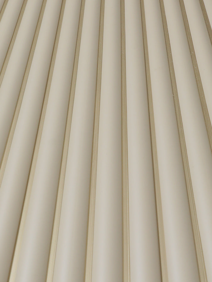Ivory Silk Fluted Slat Wall Panel - Volga Panels™ (Moisture-proof)