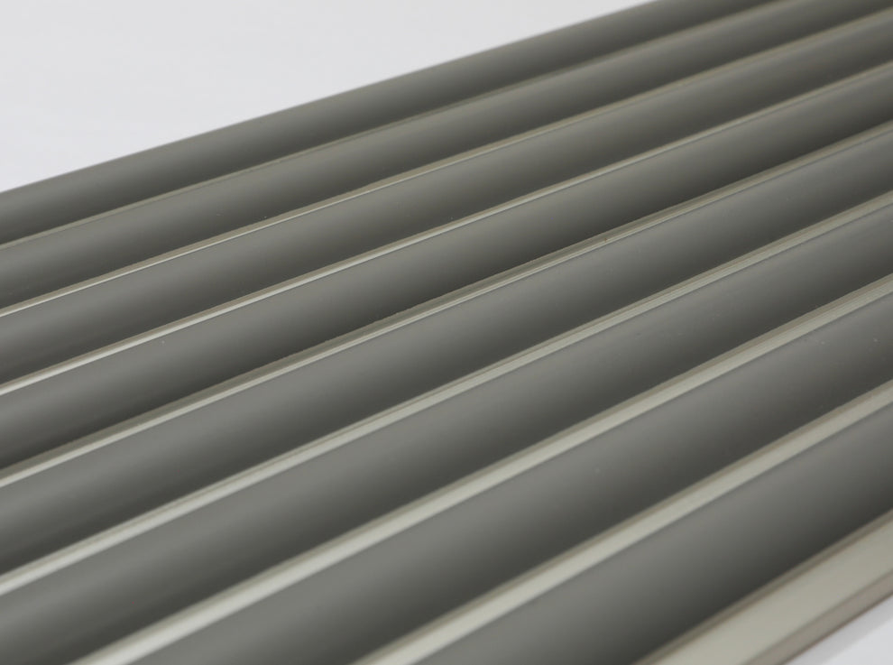 Stone Grey Fluted Slat Wall Panel - Volga Panels™ (Moisture-proof)